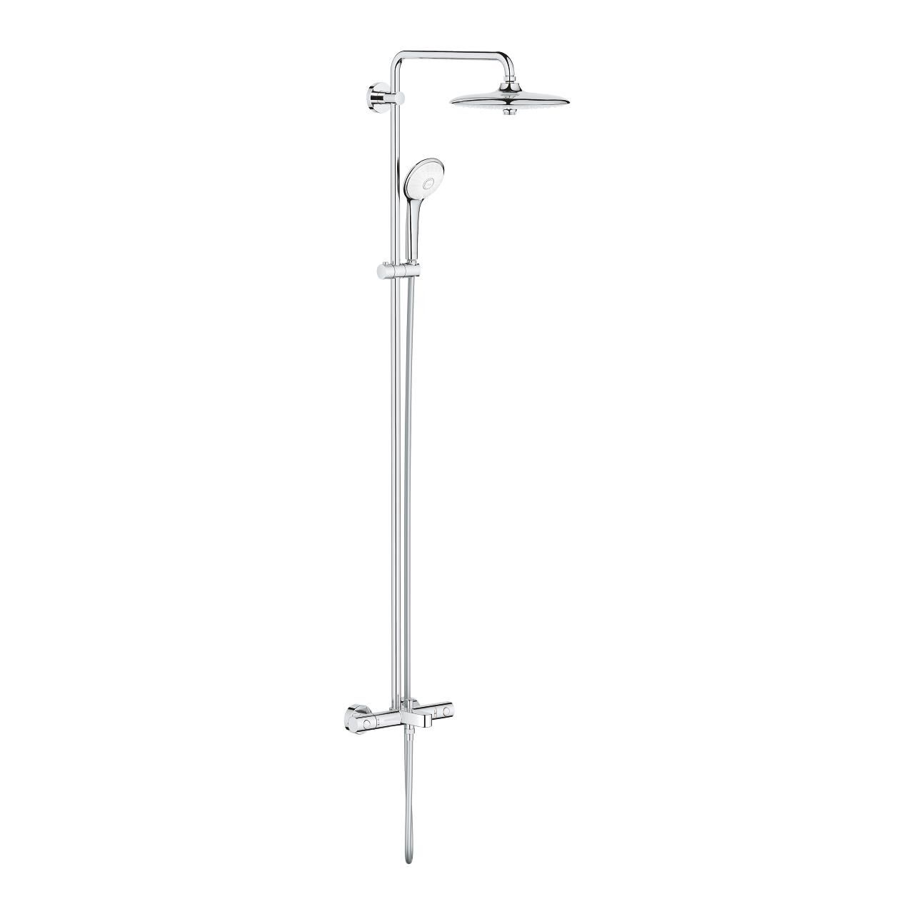 Grohe EUPHORİA SYSTEM 260 DUVARA MONTE TERMOSTATİK BANYO BATARYALI DUŞ ...
